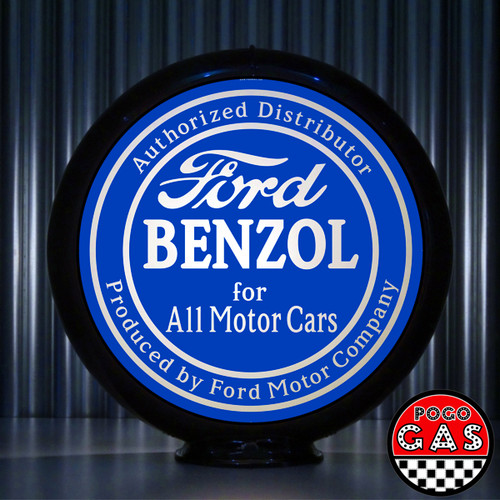 Ford Benzol for All Motor Cars Gas Pump Globe | Pogos Garage