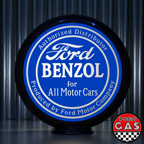 Ford Benzol for All Motor Cars Gas Pump Globe | Pogos Garage