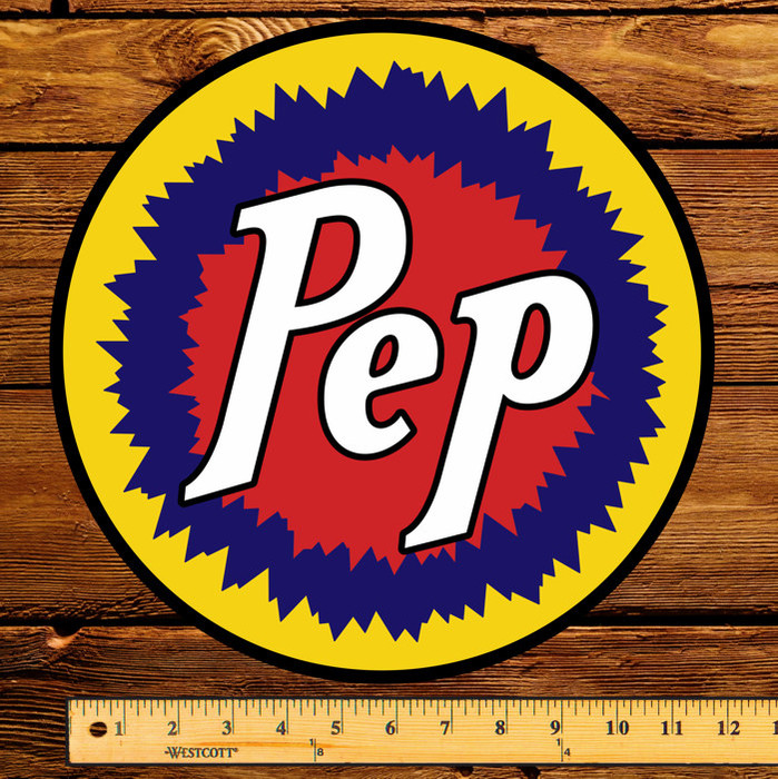 Pep Boys PEP Gasoline 12" Gas Pump Decal | Pogo's Garage