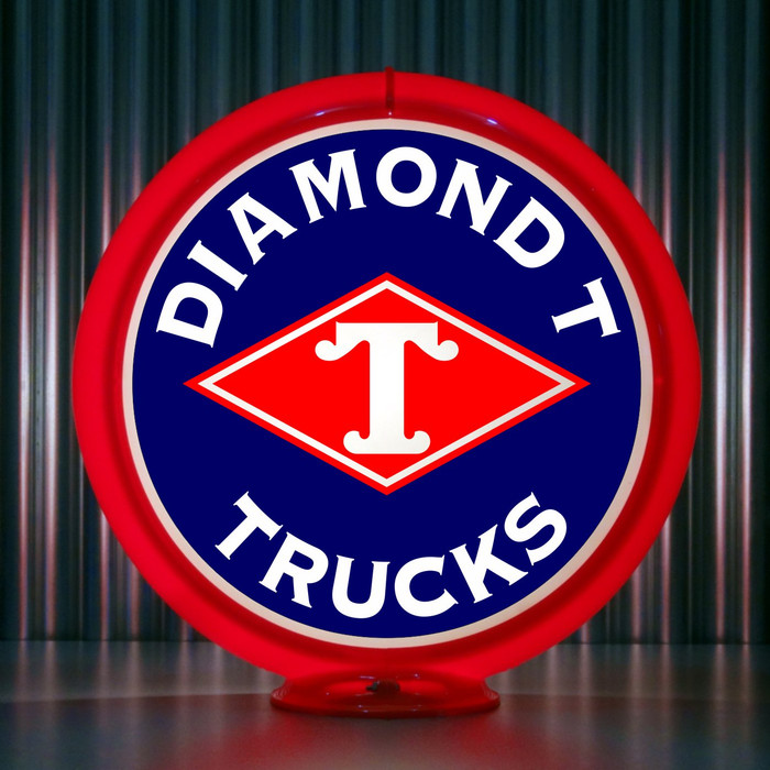 Diamond T Trucks Gas Pump Globe | Pogo's Garage