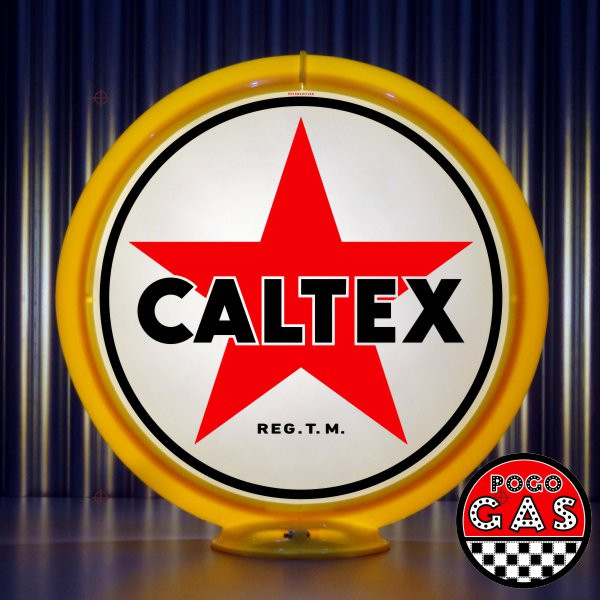 Caltex gas pump globe | Pogo's Garage