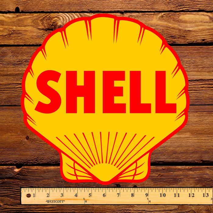 Shell Gas 12" Pump Decal | Pogo's Garage