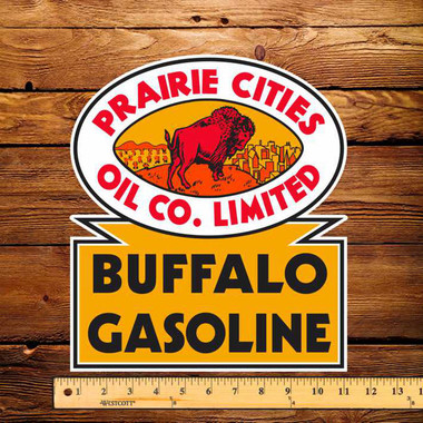 Buffalo Gasoline 12" Pump Decal | Pogo's Garage
