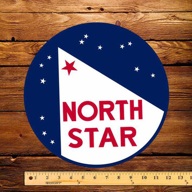 North Star Early Gasoline 12" Pump Decal | Pogo's Garage