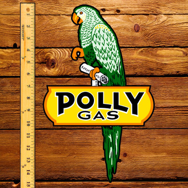 Polly Gas 15" Gas Pump Decal | Pogo's Garage