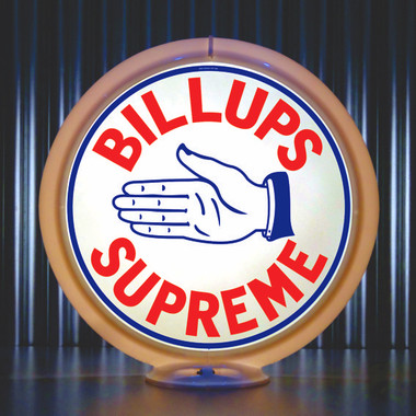 Billups Supreme gas pump globe | Pogo's Garage