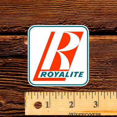 Royalite Big R Logo Oil Bottle Decal | Pogo's Garage