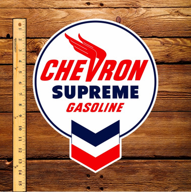 Chevron Supreme Gasoline Pump Decal | Pogo's Garage