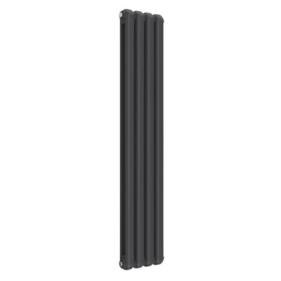 Reina Coneva Vertical - Anthracite - Mild Steel Radiator - 1500mm x 300mm