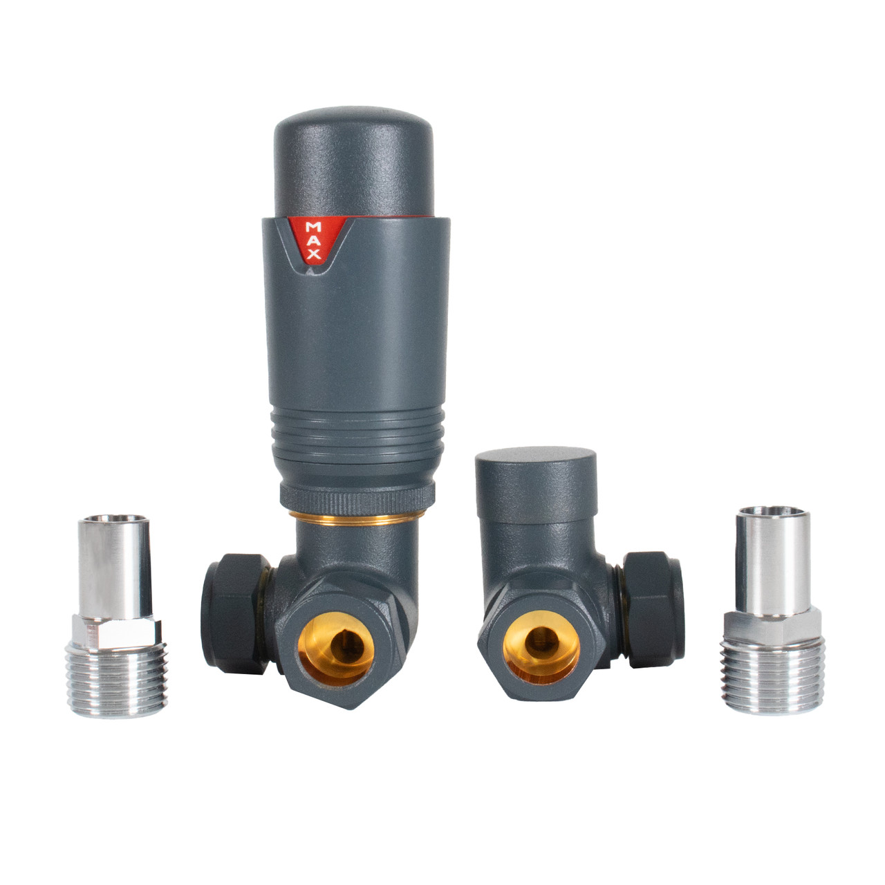 Adept KAVA TRV Corner Valves - Anthracite