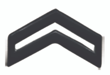 Corporal Rank Insignia Pin, ROTC, Pair - Emblem Enterprises