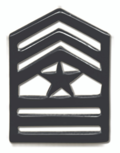 Sgt Major Rank Insignia Pin, ROTC, Pair - Emblem Enterprises