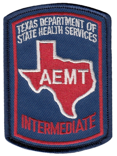 TEXAS AEMT Shoulder Patch, Full Color, 2-1/8x3" - Emblem Enterprises
