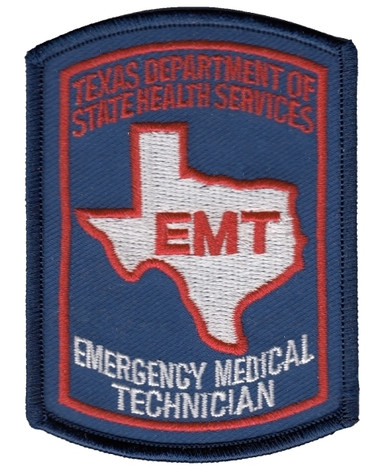 TEXAS EMT Cap Patch, 2-1/8x3" - Emblem Enterprises