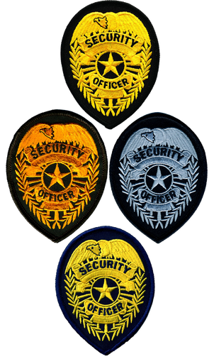SECURITY OFFICER Badge Patch, 2-3/4x3-3/4" - Emblem Enterprises