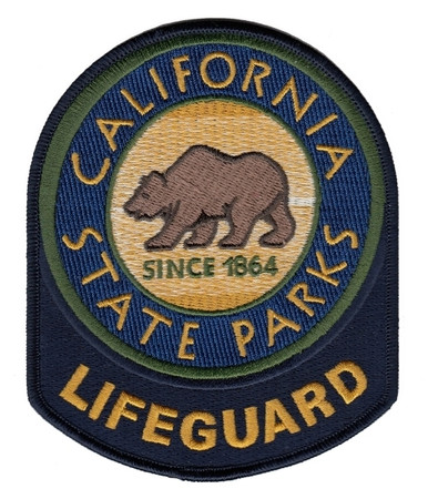LIFEGUARD CALIFORNIA STATE PARKS Shoulder Patch, 4x5" - Emblem Enterprises