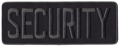 SECURITY Back Patch, Grey/Midnight Blue, 11x4" - Emblem Enterprises