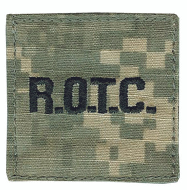 ROTC - Black Letters - OCP w/hook - 2 x 2" - Emblem Enterprises