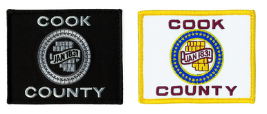 Cook County Flag Patch, 3-1/2x2-3/4" - Emblem Enterprises