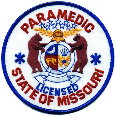 MISSOURI PARAMEDIC Shoulder Patch, 4" Circle - Emblem Enterprises