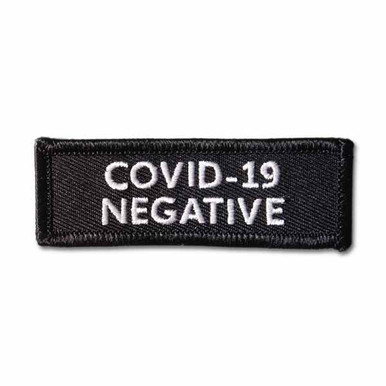 COVID-19 NEGATIVE, Hook - 3 X 1" - Emblem Enterprises