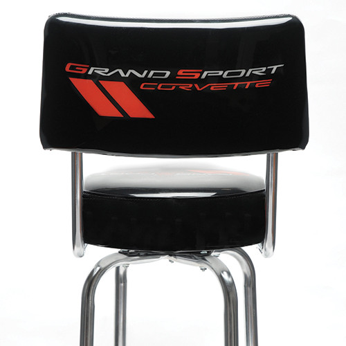 C6 Corvette Grand Sport Backrest Counter Stool | Corvette Depot