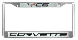 C6 Corvette Chrome License Frame 2 | Corvette Depot