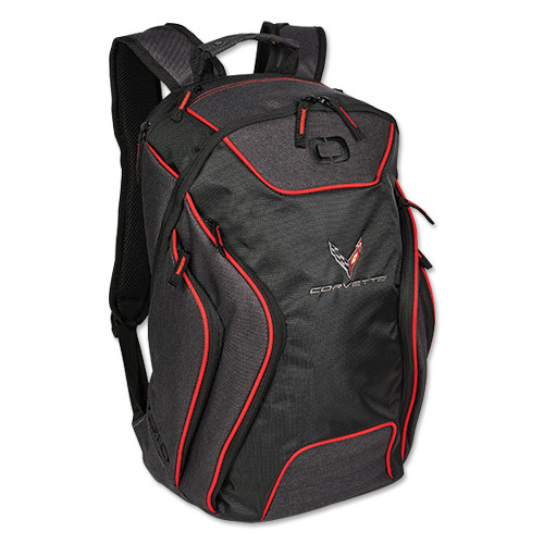 C8 Corvette Black and Red Ogio Backpack | Corvette Depot