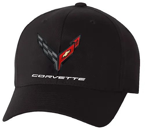 C8 Corvette Performance Flex Fit Black Hat | Corvette Depot