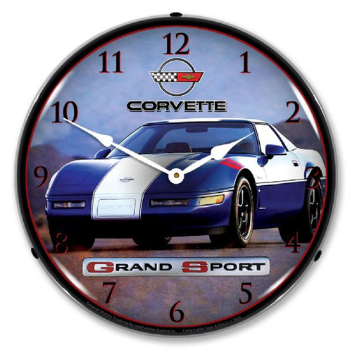 C4 Grand Sport Corvette LED Backlit Clock | Corvette Depot