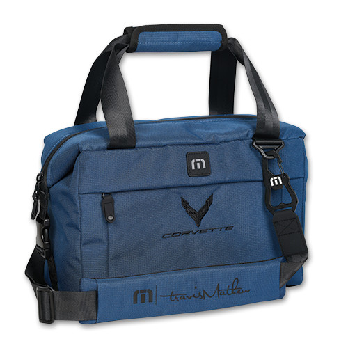 C8 Corvette Blue Travis Mathew 12 Can Cooler Bag | Corvette Depot