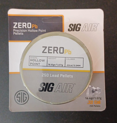 Sig Sauer Zero Pb .22 Cal Hollow Point Pellets (250 ct) - Buckshot Supply