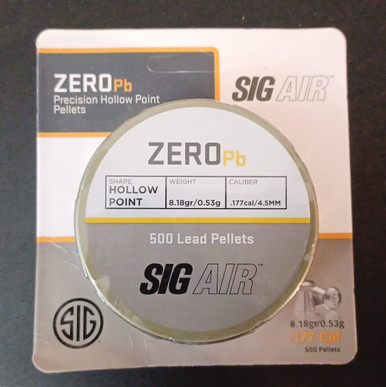 Sig Sauer ZERO Pb .177 Hollow Point Lead Pellets, 500ct - Buckshot Supply