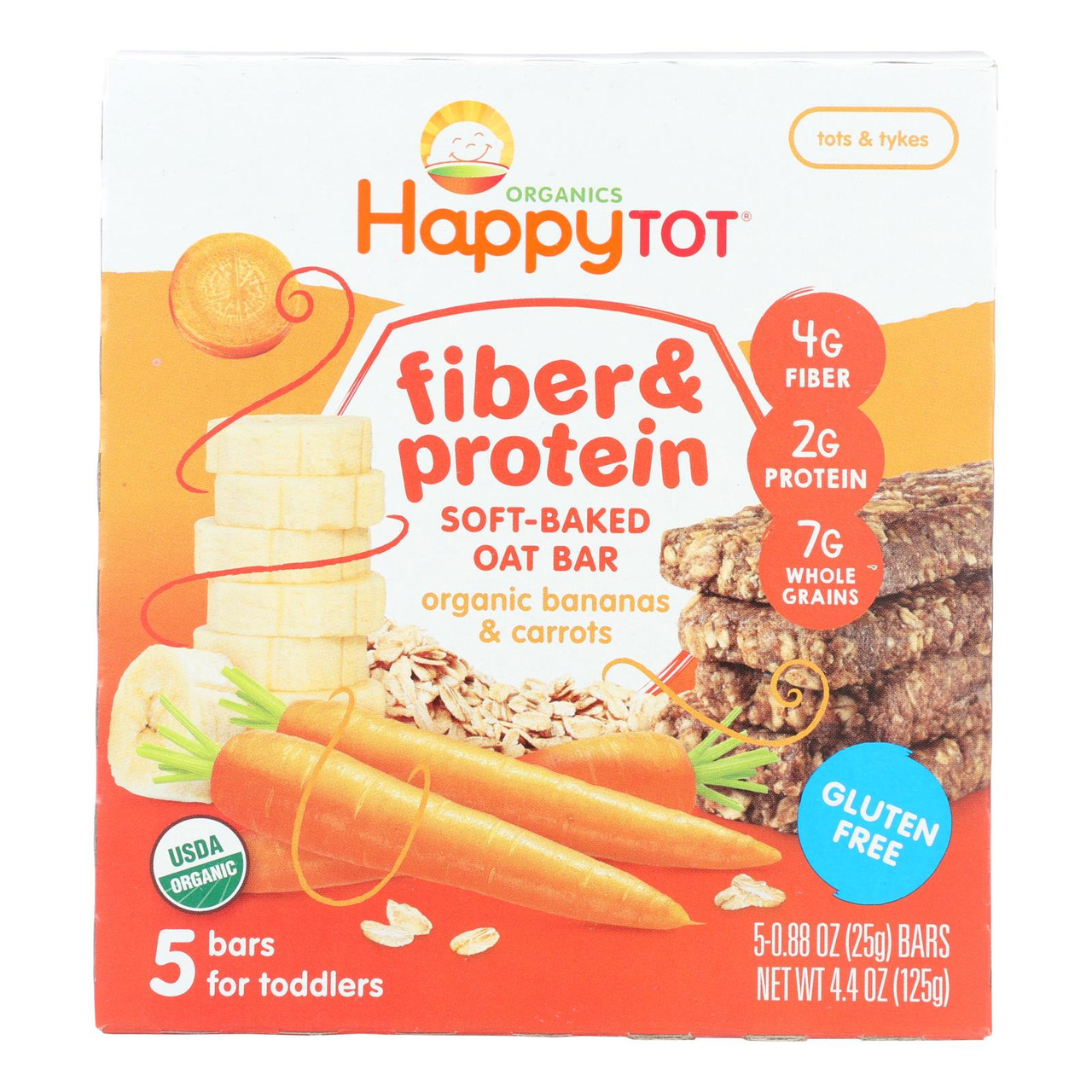 Happy Tot Happy Tot Fiber And Protein - Apple, Peach, Pumpkin And ...