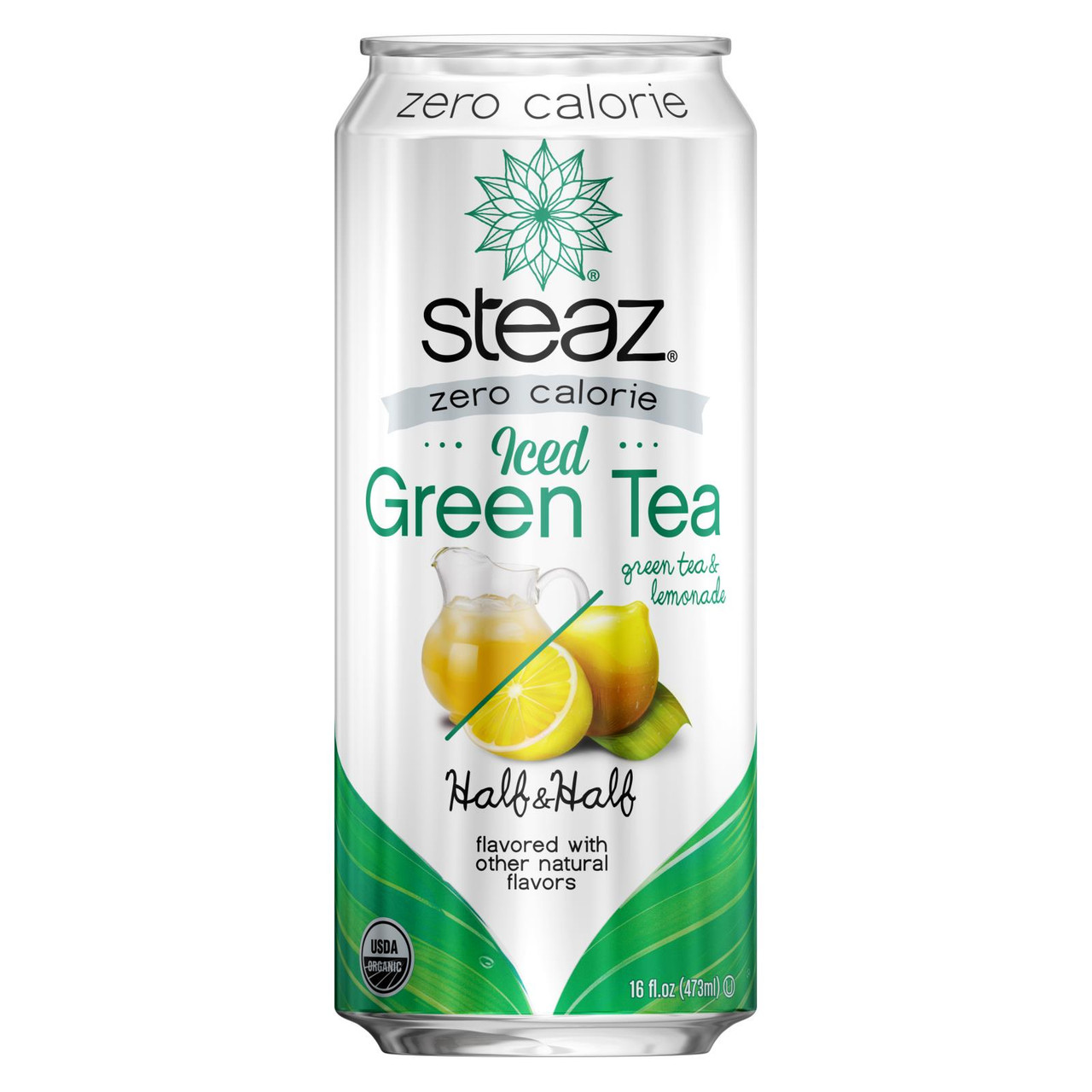 Steaz Zero Calorie Green Tea - Peach Mango - Case Of 12 - 16 Fl Oz.