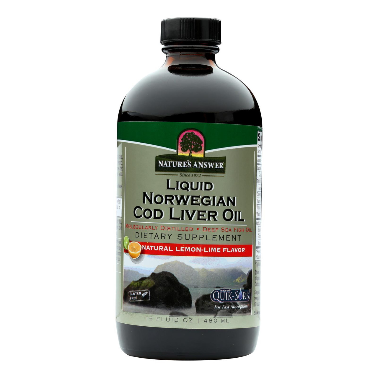 Nature's Answer Liquid Norwegian Cod Liver Oil - 16 Fl Oz