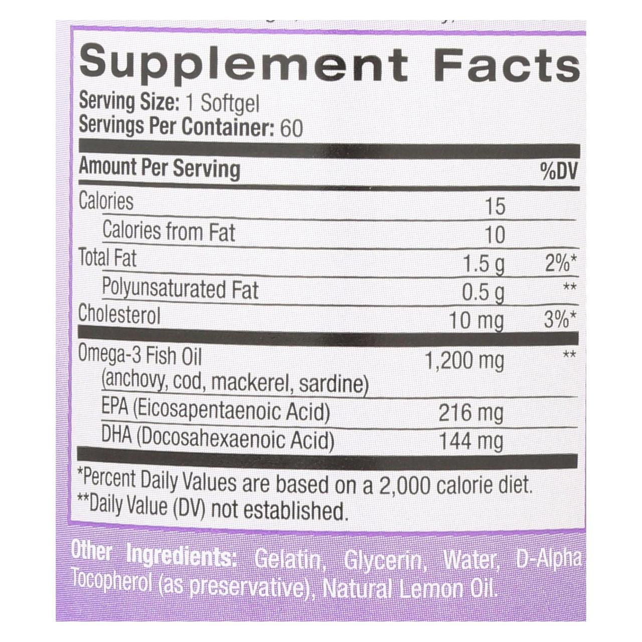 Natrol Extreme Omega - 1200 Mg - 60 Softgels