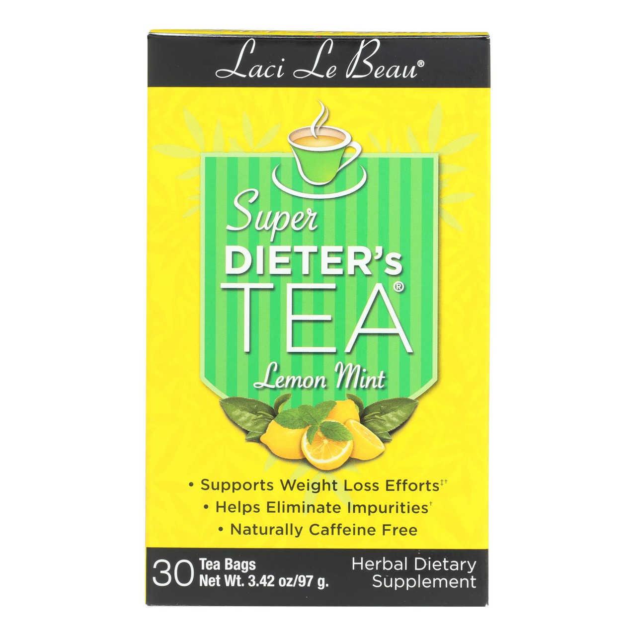 Laci Le Beau Super Dieter's Tea All Natural Botanicals - 60 Tea Bags
