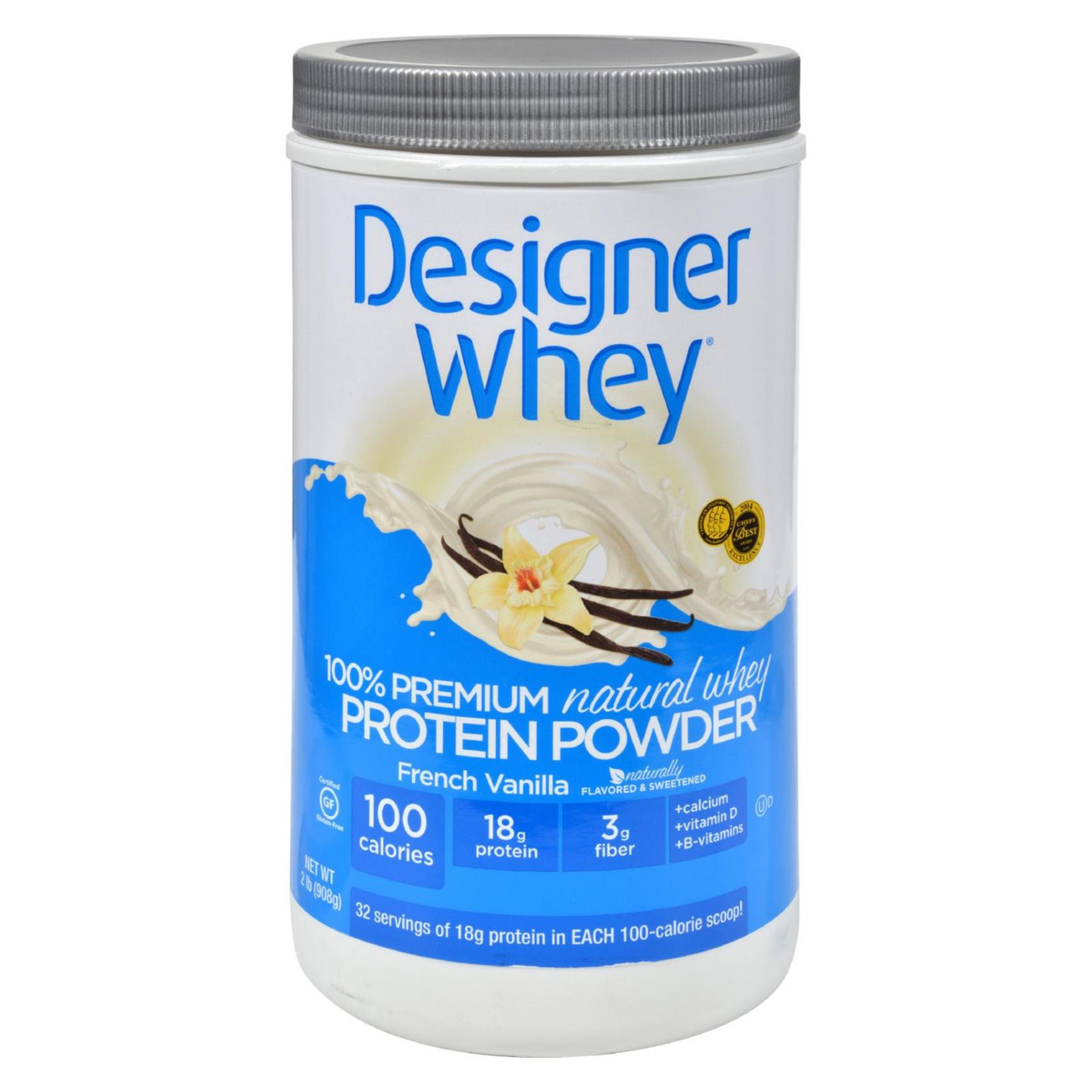 Designer Whey Protein Powder French Vanilla - 2 Lbs