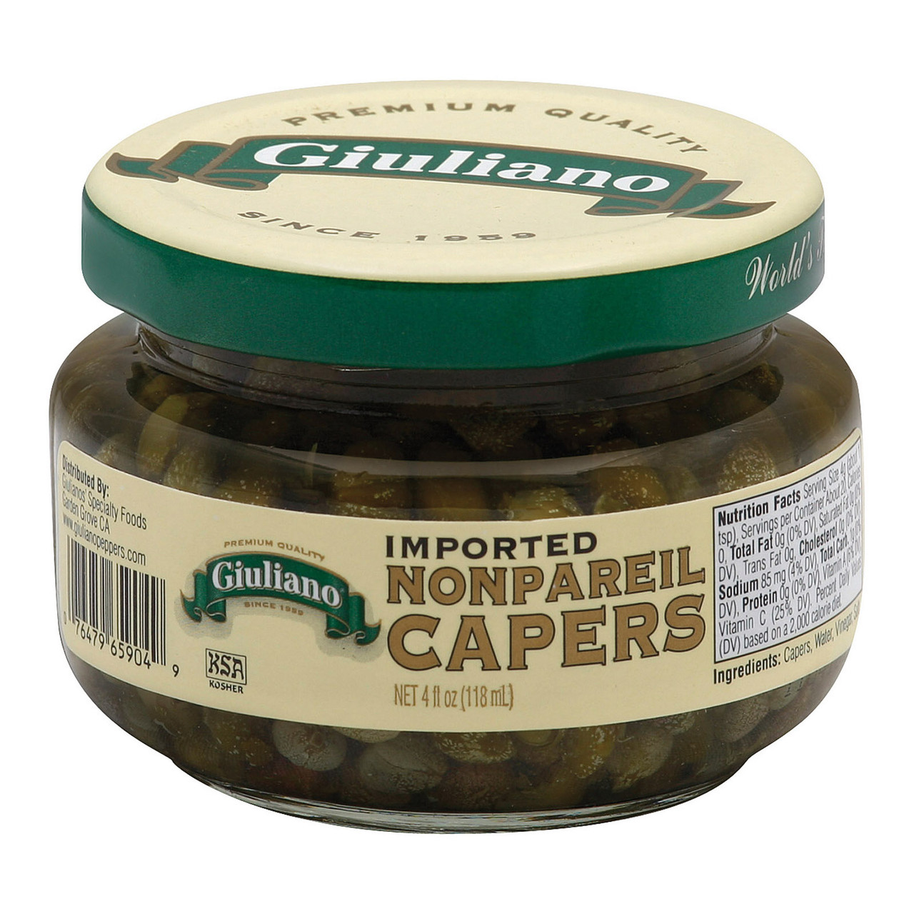 Reese Non Pareil Capers - Case Of 12 - 3.5 Oz.