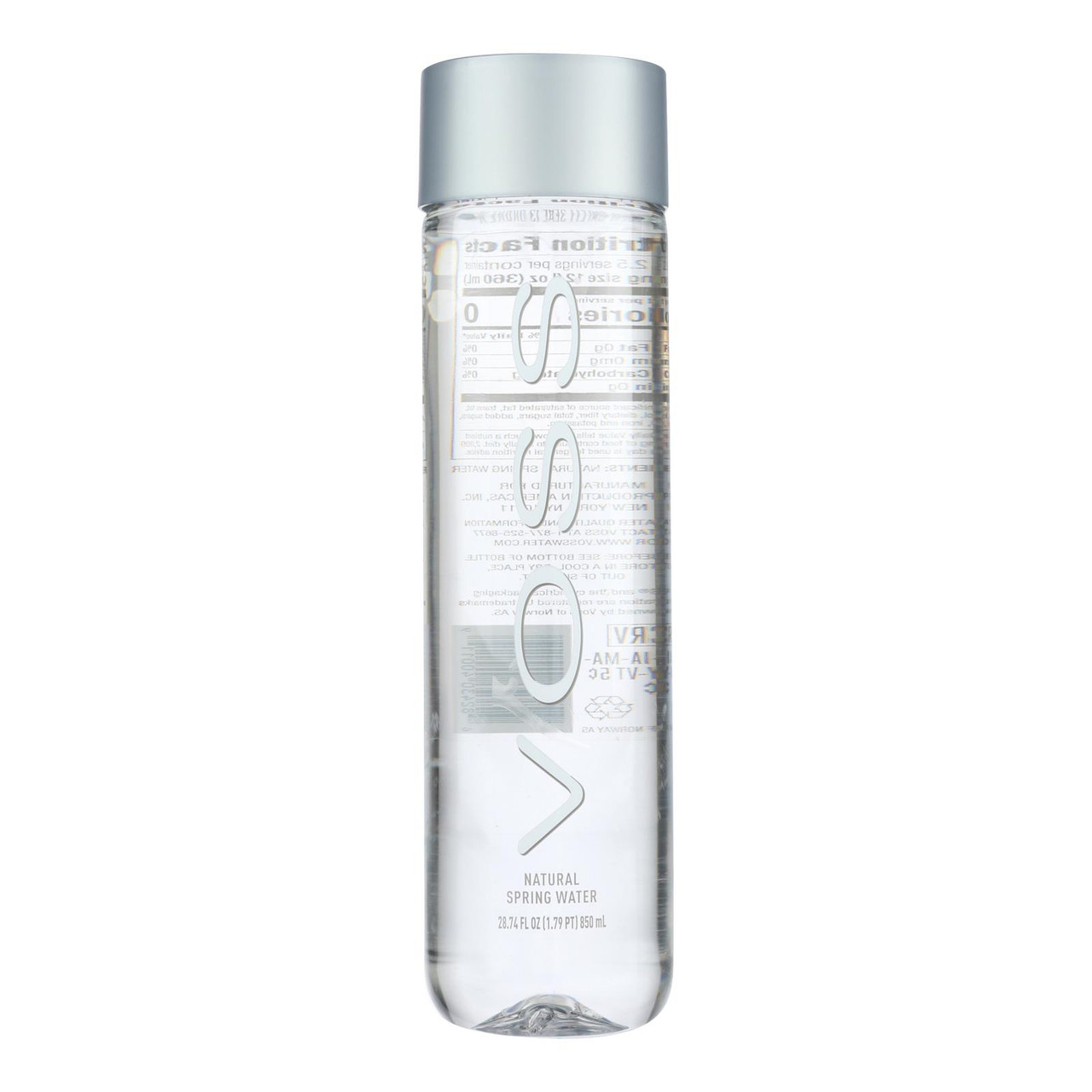 Voss Water Artesian Water - Sparkling - Case Of 12 - 27.1 Fl Oz.