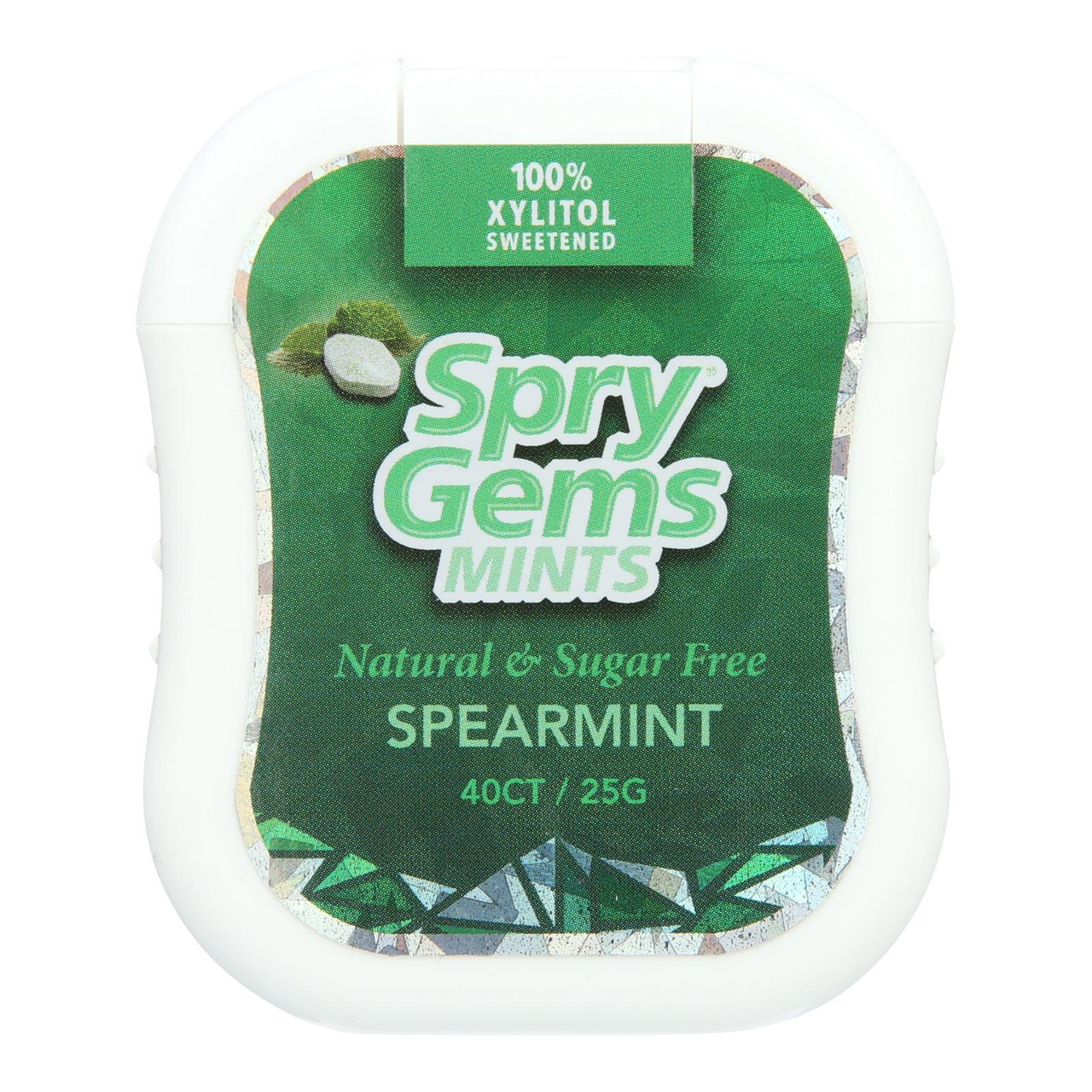 Spry Xylitol Mints - Peppermint - Case Of 6 - 45 Count - 1701796
