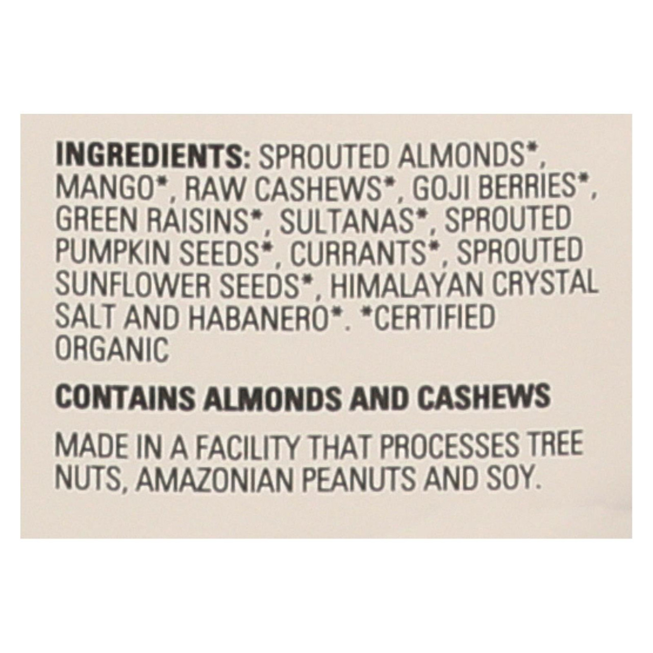 Living Intentions Trail Mix - Organic - Sprouted - Mango Goji Fire - 7 ...