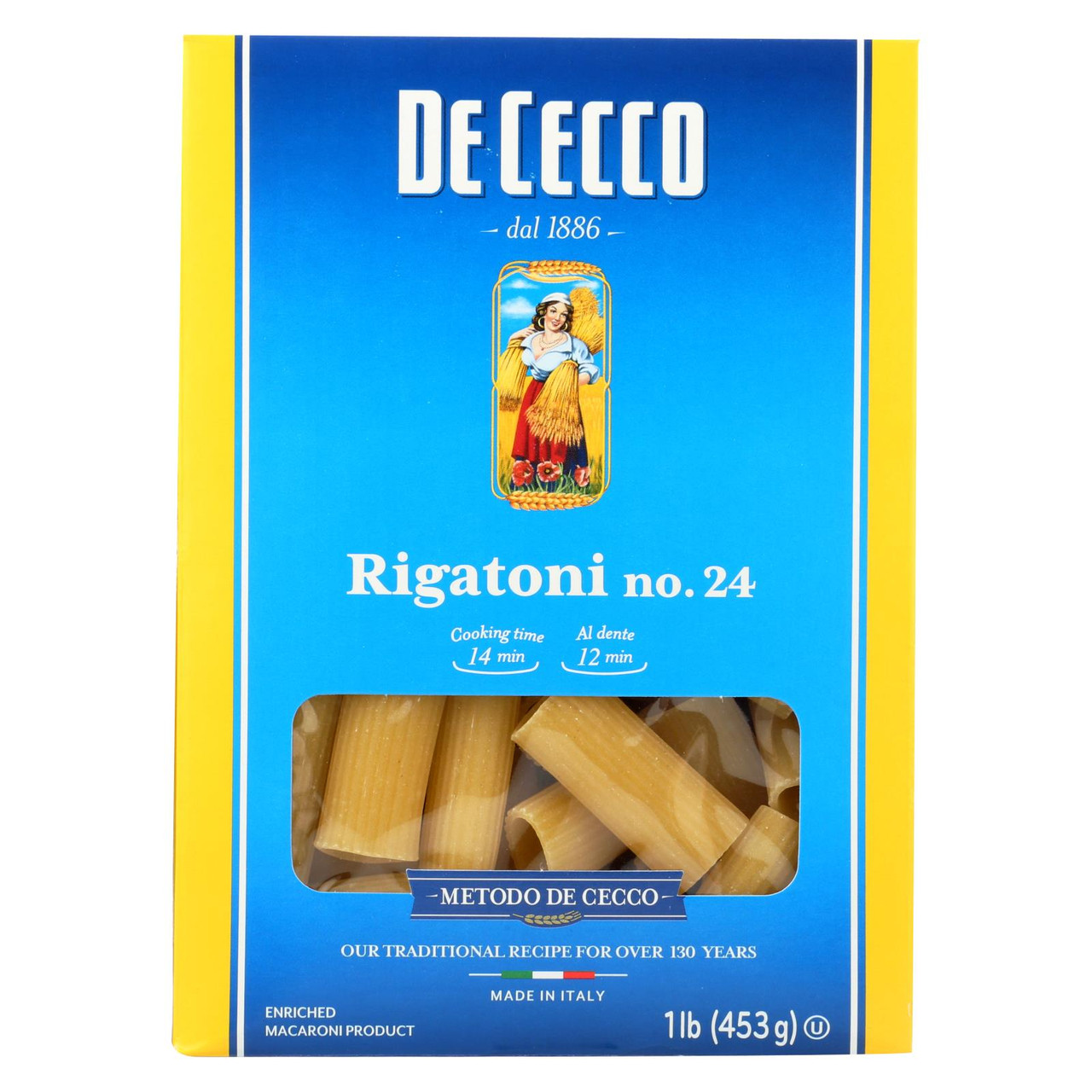 De Cecco Pasta Fettuccine Pasta - Case Of 20 - 16 Oz.