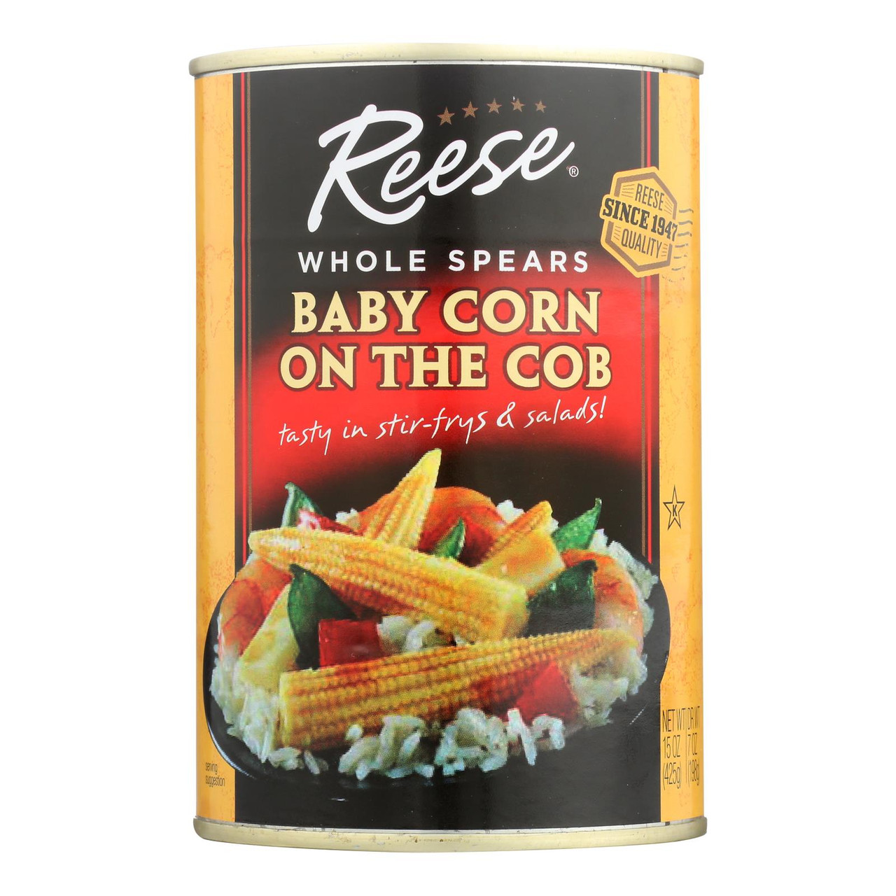 Dynasty Baby Corn - Cut - Case Of 12 - 15 Oz.