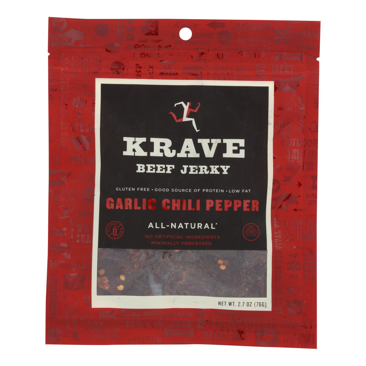 Krave Beef Jerky - Chili Lime - Case Of 8 - 2.7 Oz