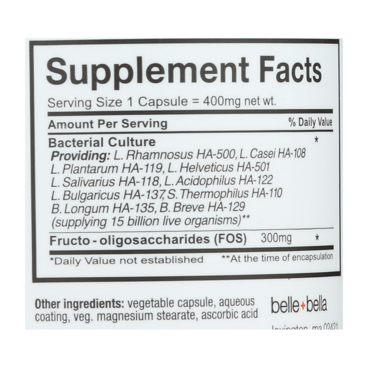 Belle And Bella Probiotic Skin Therapy - 30 Capsules