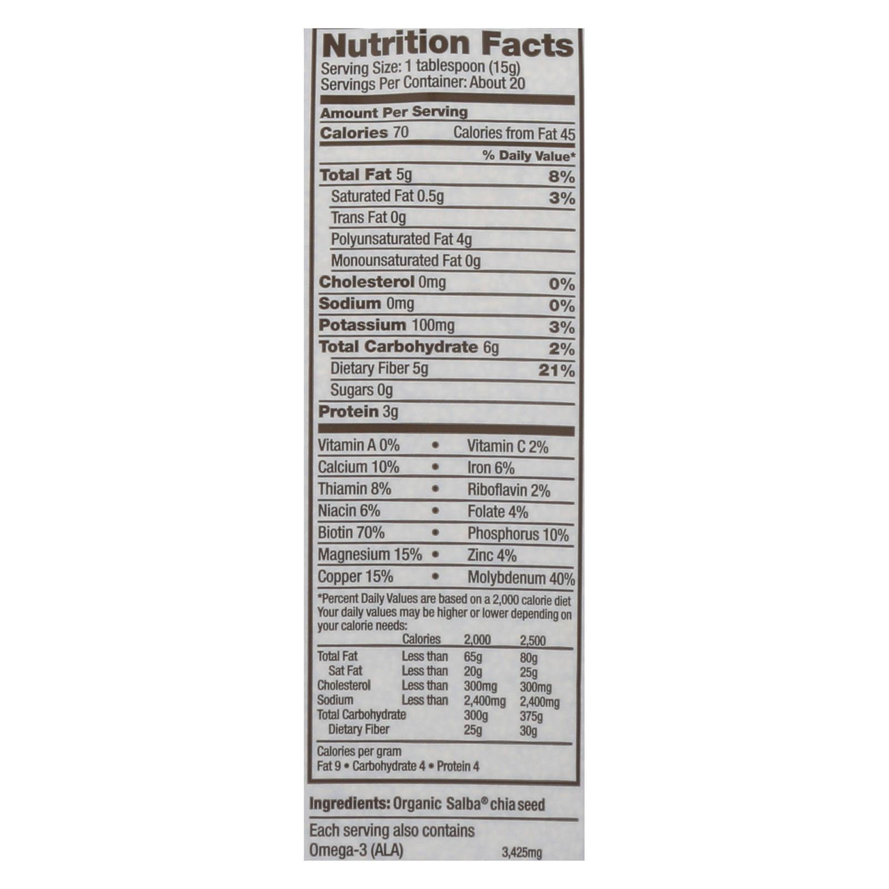 Salba Smart Premium Ground Salba Chia Seeds - 6.4 Oz - Case Of 6