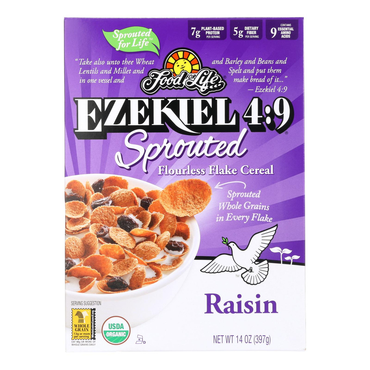 Food For Life Baking Co. Cereal - Organic - Ezekiel 4-9 - Sprouted ...