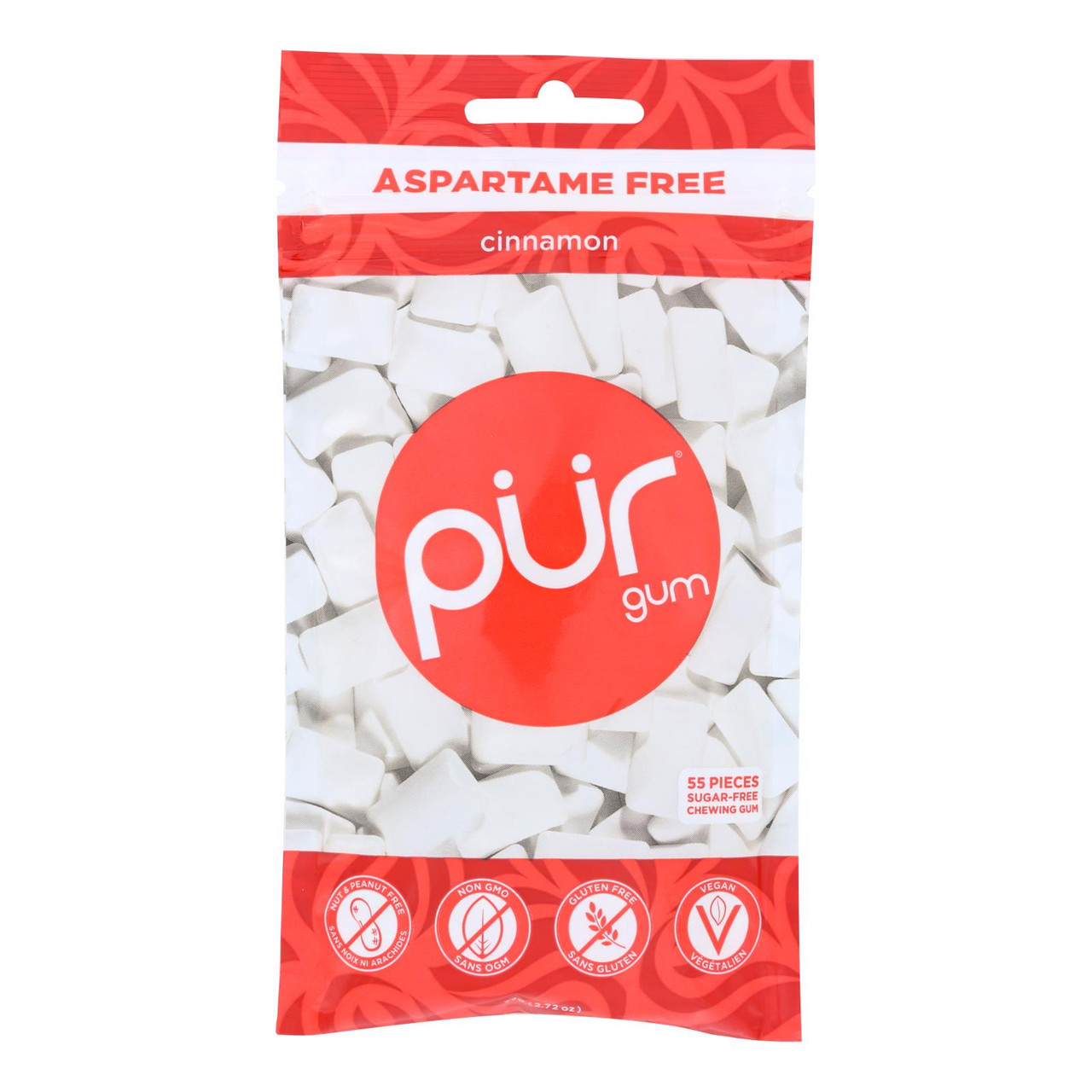 Pur Gum Gum - Bubble - Case Of 12 - 77 Gm